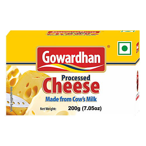 Buy Gowardhan Processed Cheese 200 gm Pouch Online at Best Price. of Rs ...