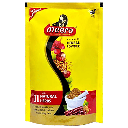 Buy Meera Powder Herbal Hairwash 80 Gm Pouch Online At Best Price of Rs ...