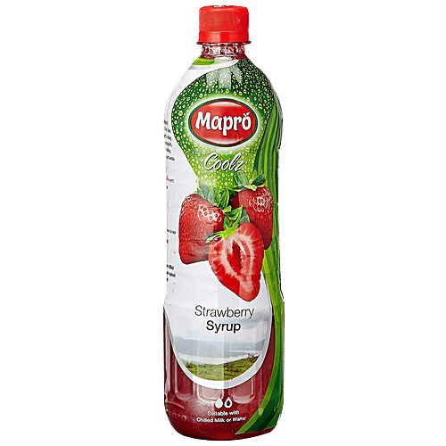 Buy Mapro Coolz Syrup Strawberry 1 L Bottle Online at the Best Price of ...