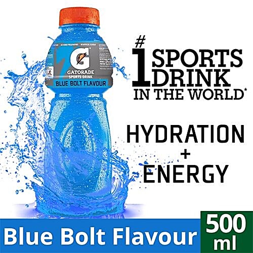 Buy Gatorade Sports Drink Blue Bolt Flavour 500 Ml Online At Best Price ...