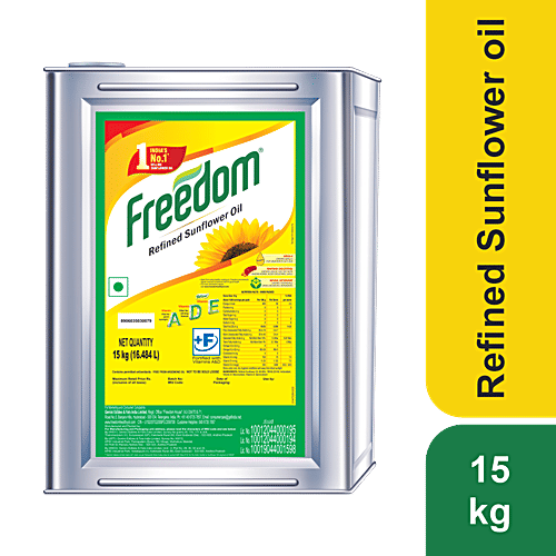 Buy Freedom Refined Oil Sunflower 15 Kg Online at the Best Price of Rs ...
