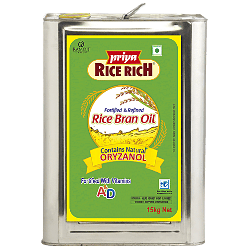 Buy Priya Refined Oil Rice Bran 15 Kg Tin Online at the Best Price of Rs 3100 - bigbasket