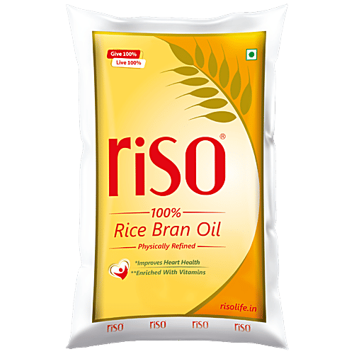 Buy Riso Oil Rice Bran 1 Ltr Pouch Online at the Best Price of Rs 149.6 - bigbasket