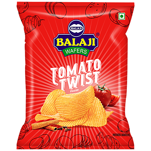 Buy Balaji Wafers Tomato Masti Potato Snacks 135 Gm Pouch Online at the ...