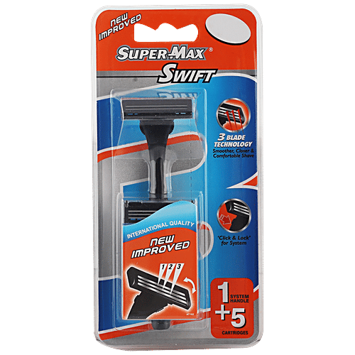 Buy Super Max Ultimate 3 Pro Tect Triple Blade Razor With Antiseptic ...
