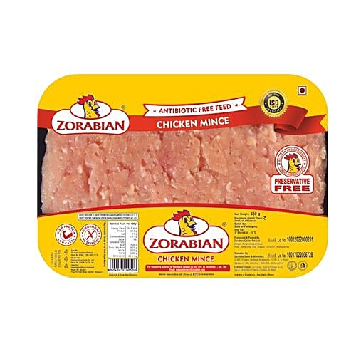 Buy Zorabian Chicken Mince 450 Gm Pouch Online at the Best Price of Rs ...