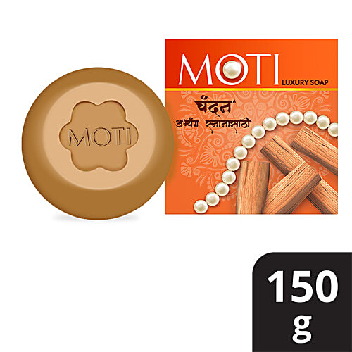 Buy Moti Luxury Bath Soap Sandal 150 Gm Online at the Best Price of Rs ...