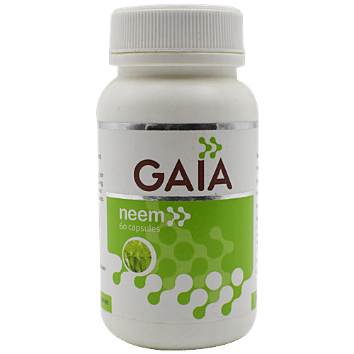 Buy Gaia Capsules Neem 60 Pcs Online at the Best Price of Rs 90 - bigbasket