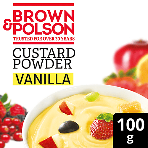 Buy Brown Polson Custard Powder Vanilla Flavour 100 Gm Carton Online At ...