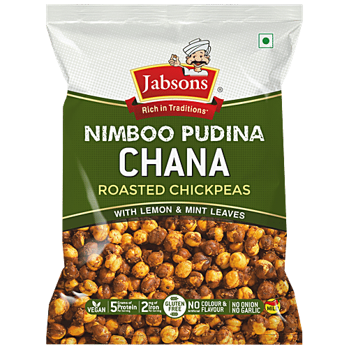 Buy Jabson Roasted Chana Nimboo Pudina 120 Gm Online at the Best Price ...