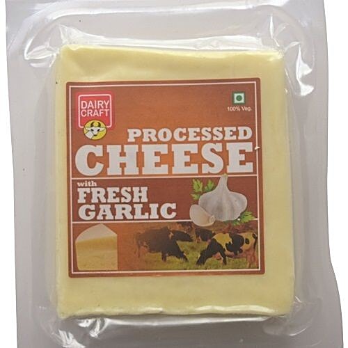 Buy Dairy Craft Processed Cheese Garlic 200 Gm Pouch Online At Best ...