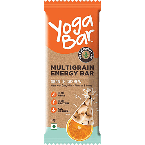 Buy Yoga Bar Energy Bars Multigrain Cashew Orange Zest 38 Gm Pouch ...
