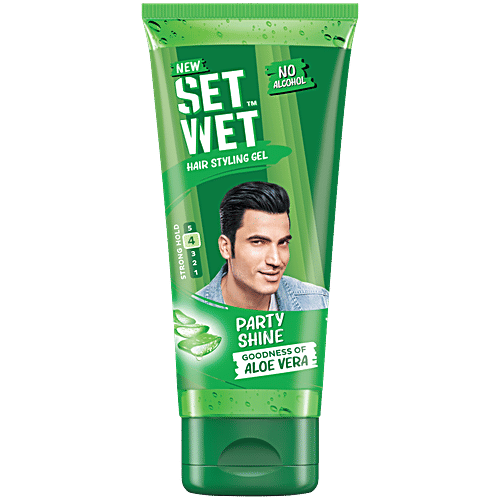 Set Wet Styling Hair Gel for Men - Party Shine, 50 gm Tube of Rs 82 ...