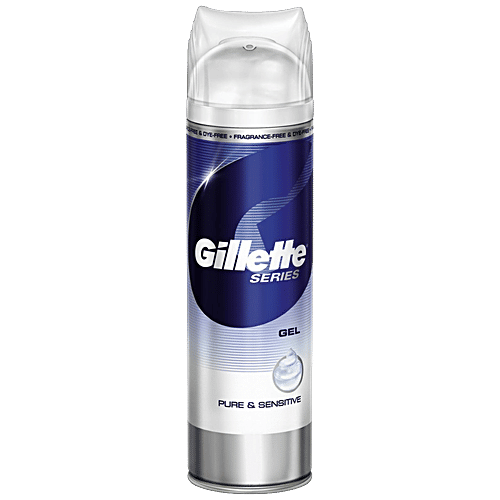 Buy Gillette Series Shaving Gel Pure Sensitive 195 Gm Online at the ...