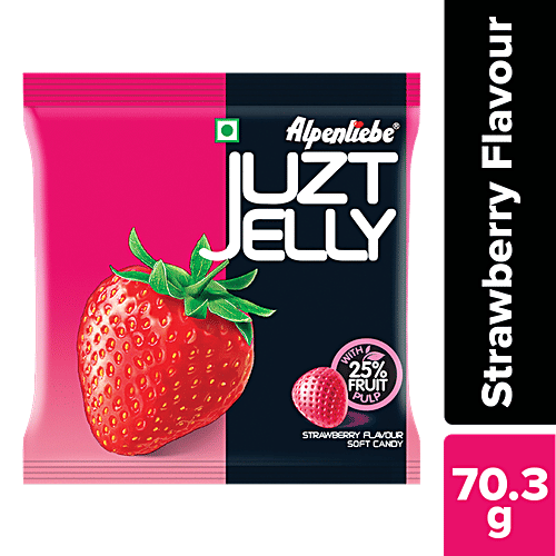 Buy Alpenliebe Candy Strawberry Flavoured Juzt Jelly 629 Gm Pouch ...