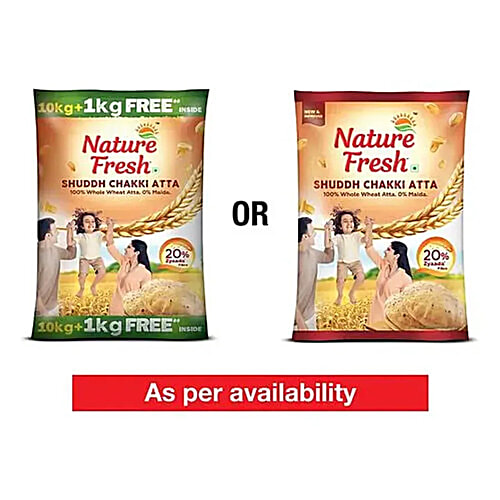 Buy Nature Fresh Atta Chakki Fresh 10 Kg Bag Online At Best Price of Rs ...
