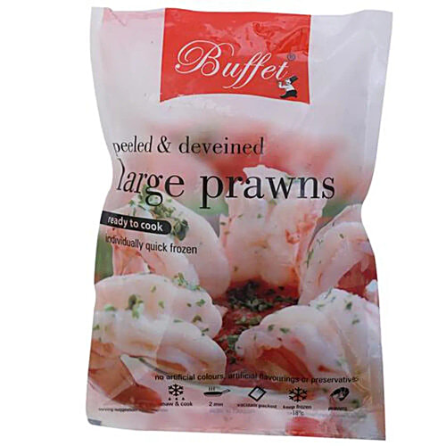 Buy Buffet Ready To Cook Large Prawns Peeled Deveined 250 Gm Pouch ...