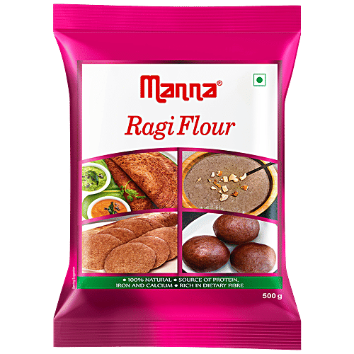 Buy Manna Flour - Ragi 500 gm Pouch Online at Best Price. of Rs 49 ...