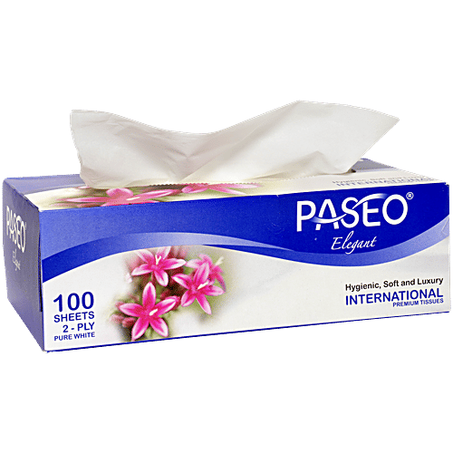 Buy Paseo Facial Box Born Pure 2 Ply 200 Pulls Online At Best Price of ...