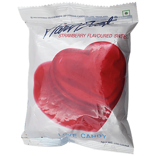 Buy Hart Beat Sweets Love Candy Strawberry Flavored 150 Gm Pouch Online ...