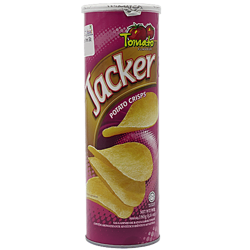 Buy Jacker Potato Crisps Tomato Flavor 160 Gm Jar Online at the Best ...