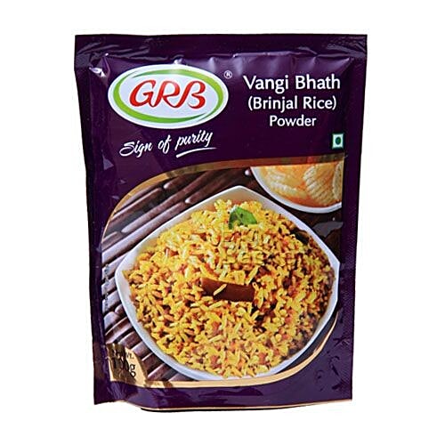 Buy Grb Powder - Vangi Bhath 100 gm Pouch Online at Best Price. of Rs ...