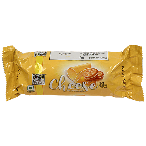 Buy Bisk Farm Biscuits - Cheese Cream 60gm Pouch Online at Best Price ...