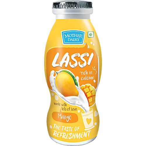 Buy Mother Dairy Lassi Mango Asli Refreshment 200 Ml Bottle Online At ...