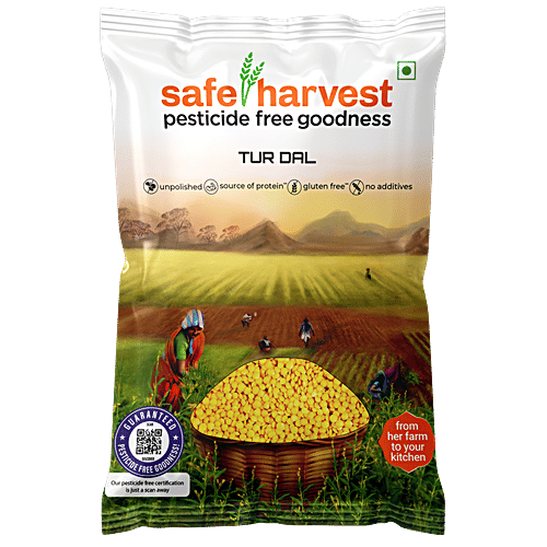 Buy Safe Harvest Tur Dal 1 Kg Pouch Online At Best Price of Rs 213.75 ...