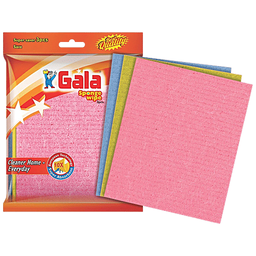 Buy Gala Wipes Sponge Wipe 3 Pcs Online At Best Price of Rs 133 - bigbasket