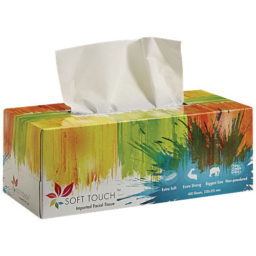 Buy Soft Touch Facial Tissue 200 Pulls 400 Pcs Online At Best Price of ...