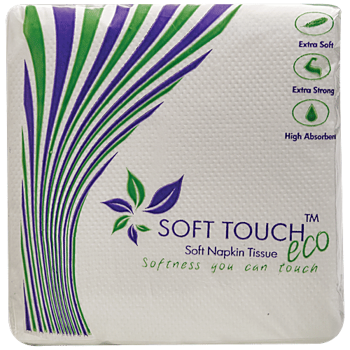 Buy Soft Touch Napkins Eco 100 Pcs Pouch Online At Best Price of Rs 75 ...