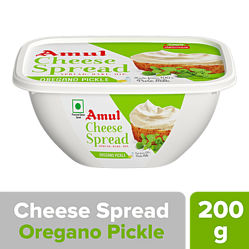 Buy Amul Cheese Spread Oregano Pickle 200 Gm Online At Best Price of Rs ...
