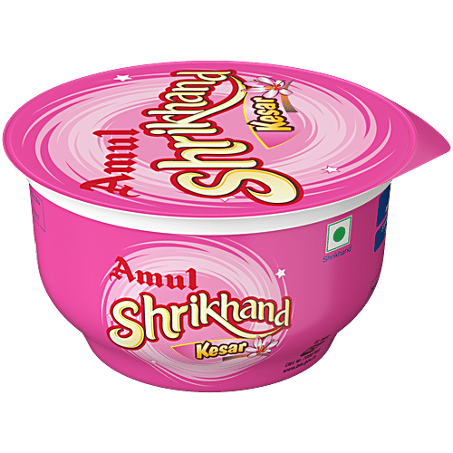Buy Amul Shrikhand Kool Scoop Kesar 100 Gm Cup Online at the Best Price ...