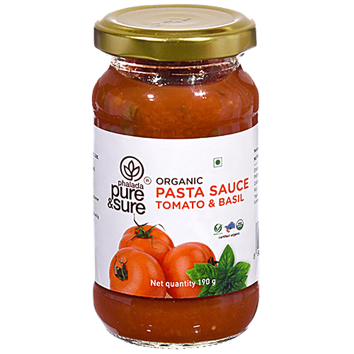 Buy Phalada Pure Sure Organic Pasta Tomato Basil 500 Gm Bottle Online ...