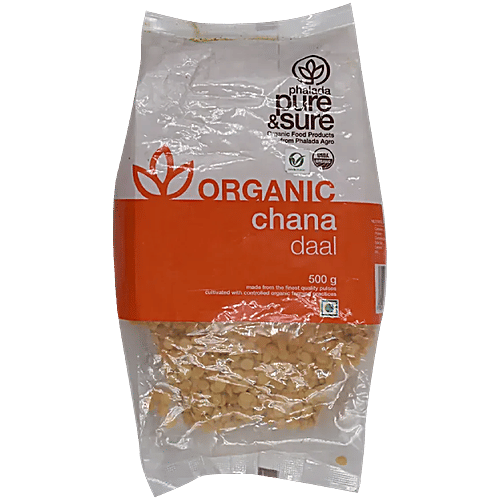 Buy Phalada Pure Sure Organic Chana Daal 500 Gm Pouch Online at the ...