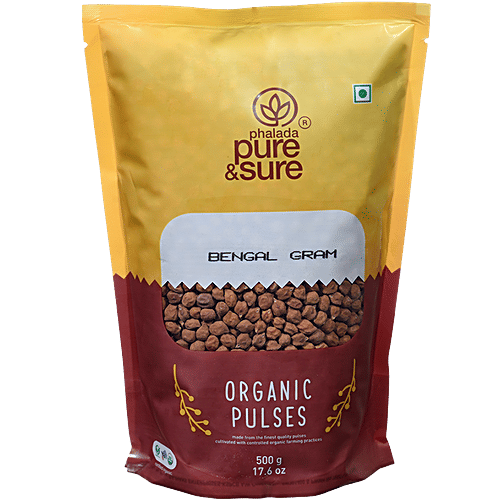 Buy Phalada Pure Sure Organic Bengal Gram 500 Gm Pouch Online at the ...