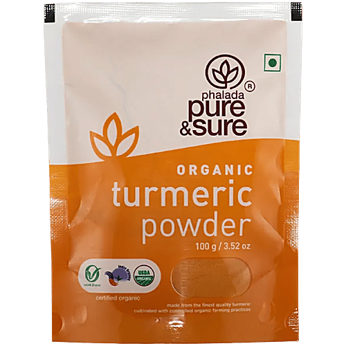 Buy Phalada Pure Sure Organic Tumeric Powder 100 Gm Pouch Online At ...