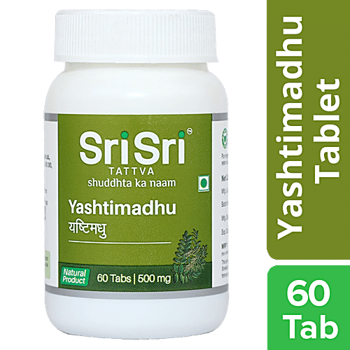 Buy Sri Sri Ayurveda Yashtimadhu Tablet Antacid 500 Mg 60 Pcs Online at ...