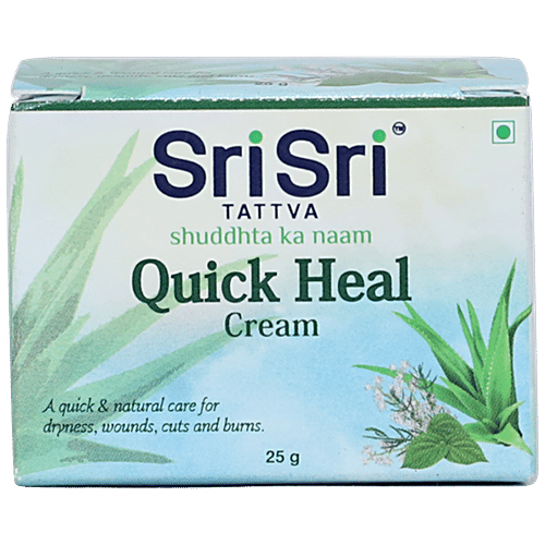 Buy Sri Sri Ayurveda Quick Heal Cream Effective Healing For Cuts Wounds ...