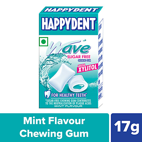 Buy Happydent Wave Liquid Chewing Gum Peppermint Flavour 176 Gm Carton ...