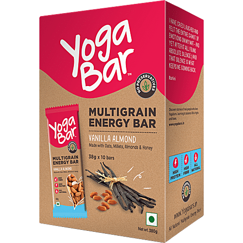 Buy Yoga Bar Energy Bars Multigrain Vanilla Almond 38 Gm Online At Best ...