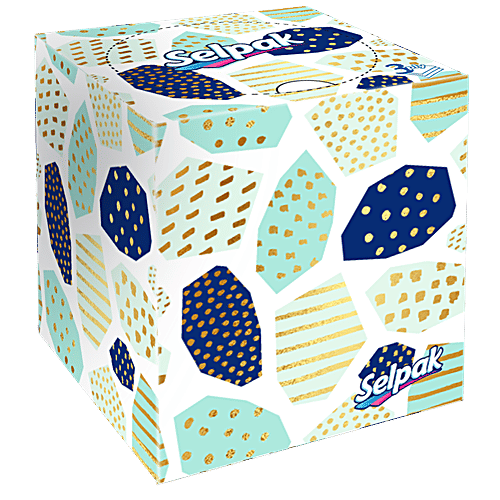 Buy Selpak Facial Box Tissue Paper Boutique 21 X 18 Cm Online At Best ...