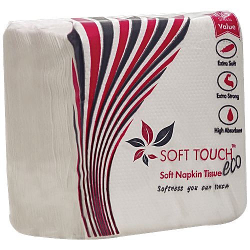 Buy Soft Touch Napkin Tissue Eco 100 Sheets Online At Best Price of Rs ...