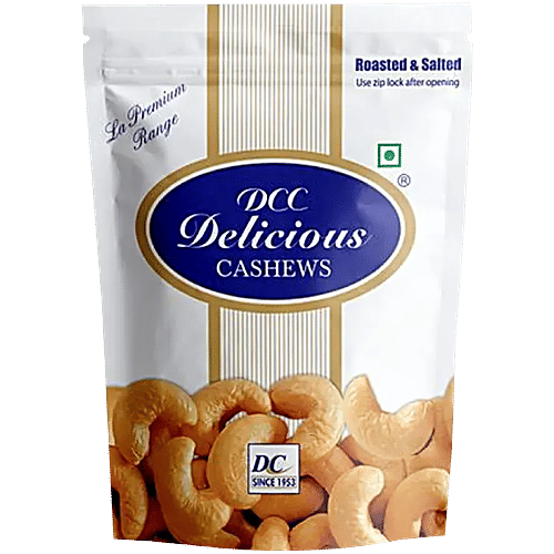 Buy Delicious Cashews Roasted Salted Premium Range 200 Gm Online at the ...