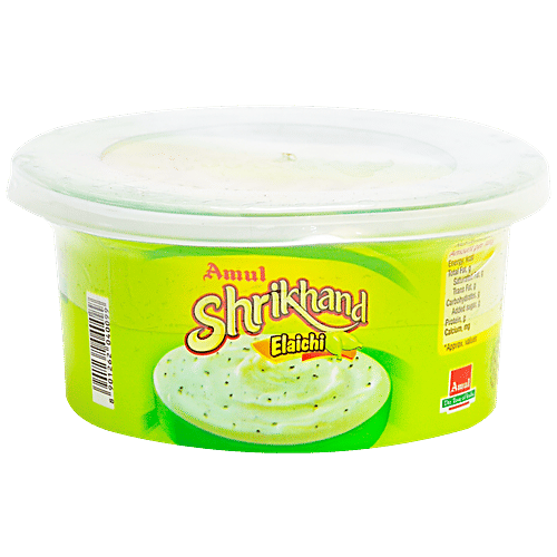 Buy Amul Shrikhand Elaichi 200 Gm Cup Online At Best Price of Rs 52 ...