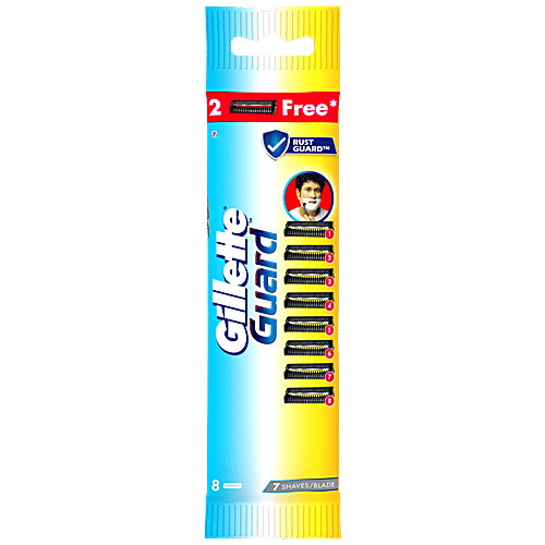 Buy Gillette Guard Cartridges 6 Pcs Pouch Online At Best Price of Rs 84 ...