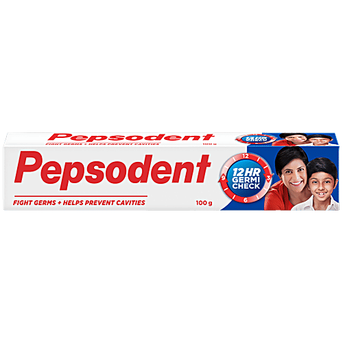 Buy Pepsodent Toothpaste Germi Check Cavity Protection 40 Free 140 Gm ...