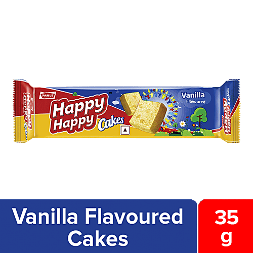 Buy Parle Happy Happy Egg Cake - Vanilla 40 Gm Pouch Online At Best ...