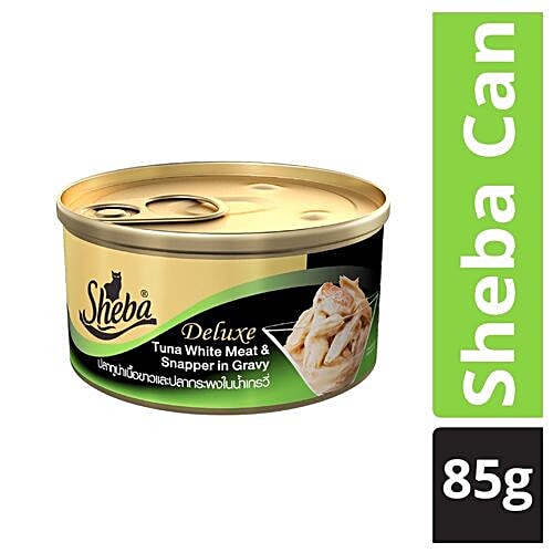 Buy Sheba Complete Nutrition For Cats White Meat Snapper In Gravy 85 Gm ...